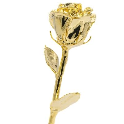 China 2023 Gold Dipped Rose With High Quality Gift Box Forever Gold Rose for Mother's Day Gift, Valentine's Day  and Christmas Gift for sale