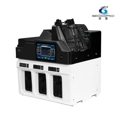 China Banknote Sorter Latest Mixed Amount Calculator Touch Panel Value Counter Dual CIS Money Counter Fake Notes Sorter Bill Notes Counting Machine for sale