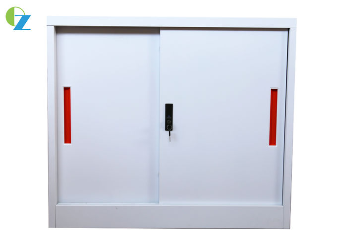 Small Sliding Door Steel Office Cupboard H900*W900*D400mm School Furniture 1