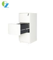 China White Color 3 Drawer Vertical Filing Cabinet With Anti Tilt Function for sale