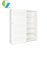 China RAL Color Sliding Door Steel Office Cupboard With Zinc Handle for sale