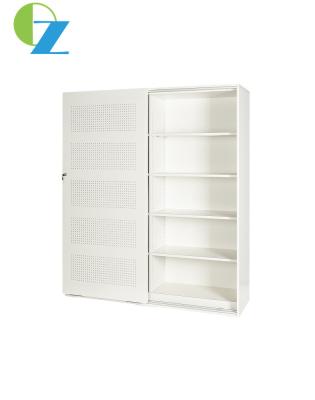 China Office Metal Storage File Cabinet With Steel Two Sliding Door for sale