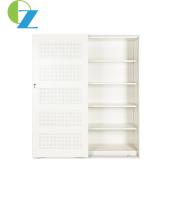 China Double Sliding Door Steel Office Cupboard Cold Rolled for sale