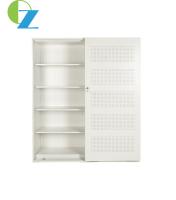 China Double Sliding Door Steel Office Cupboard Cold Rolled for sale