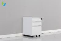 China Customizable 3 Drawer Mobile Box File Pedestal Cabinet 0.6mm for sale
