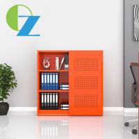 China Metal Sliding Door Steel Office Cupboard With Hole H1200*W1200*D500mm for sale