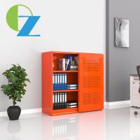 China RAL Color Sliding Door Steel Office Furniture Cupboard No Handle for sale