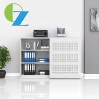 China Office Metal Storage File Cabinet With Steel Two Sliding Door 2 Layer for sale