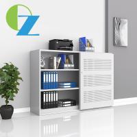China Metal Double Sliding Door Steel Office Cupboard Cold Rolled For Office for sale