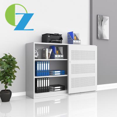 China Metal Double Sliding Door Steel Office Cupboard Cold Rolled For Office for sale