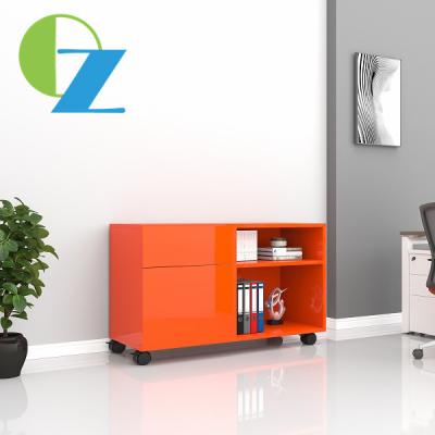 China Combined Side Open 2 Drawer Mobile Pedestal File Cabinet With No Door for sale