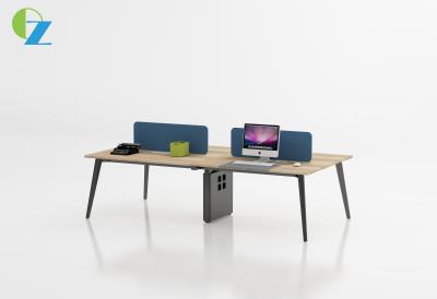 China Four Person Wooden Office Furniture Workstation For Staff for sale