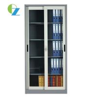 China Any RAL Color Sliding Door Steel Cupboard Metal Stationery Cabinet 0.4mm-1.0MM for sale