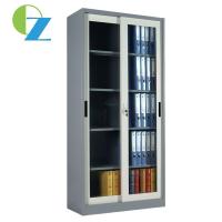 China Any RAL Color Sliding Door Steel Cupboard Metal Stationery Cabinet 0.4mm-1.0MM for sale