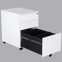 China Customizable Side Open Three Drawer Mobile Pedestal Cabinet  0.6mm Thickness for sale