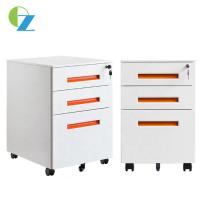 China Multicolor Office Workstation Mobile Pedestal Cabinet 3 Drawers Rustproof for sale