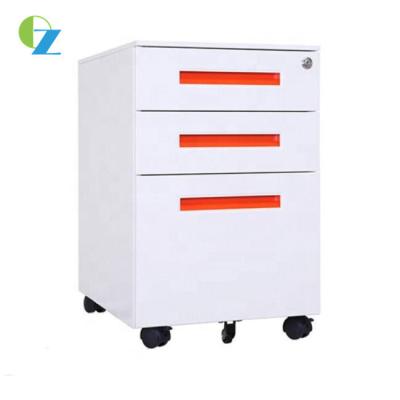 China Office Movable Storage 3 Drawer Mobile Filing Pedestal OEM ODM for sale