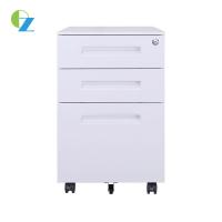 China Anti Tilt  3 Drawer Mobile Pedestal Cabinet For A4 File With Lock D520MM for sale