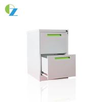 China Powder Coated Vertical Steel Filing Cabinets Metal 4 Drawer Cabinet Tilt Resistant for sale