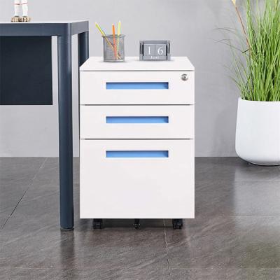 China Wear Resistance 390mm Mobile Pedestal Cabinet Steel Office File Cabinet for sale