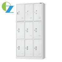 China ISO1400 Staff Gym School Steel Office Lockers 9 Compartment Locker Any Color for sale
