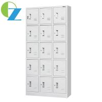 China rustproof 15 Door Steel Locker Steel Staff Locker Almirah 900mm width for sale