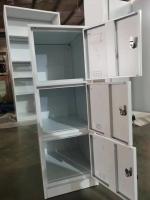 China Height 1850mm Metal Gym Lockers 3 Door Steel Locker Any RAL Color for sale