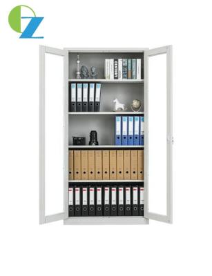 China Knocked Down 2 Door Steel Cupboard Office Storage Cabinet 1850mm  Height for sale