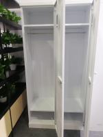 China 0.6mm Thickness 2 Door Steel Locker Flush Door Frameless Steel Office Locker for sale