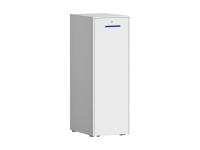 China 12mm Edge Tower Office Steel Cabinet Blue Handle White Body for sale