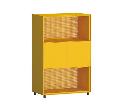 China Up And Down Open Metal Swing Door Cabinet 5mm Slim Edge   RAL Color for sale