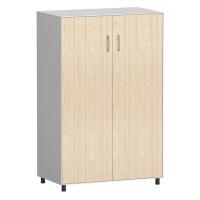 China Slim Edge 5mm Swing Door Cabinet Double Layers Plate Steel Office Cabinet for sale