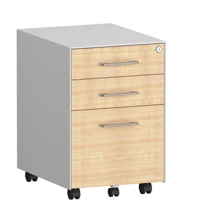 China Wooden Front 3 Drawer Pedestal Cabinet For Mobile RAL Color for sale