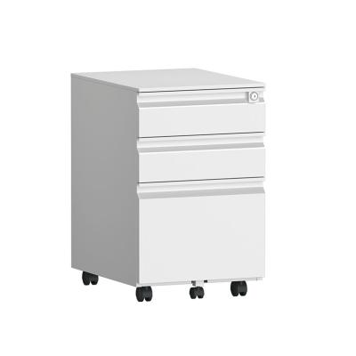 China Gooseneck 3 Drawer Mobile Pedestal Cabinet Office Lockable for sale