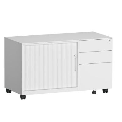 China Left Sliding Door SPCC Mobile Office Filing Cabinet Right 3 Drawer for sale
