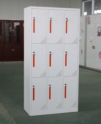 China 9 Door Cold Rolling Steel Office Lockers For Office / Hospital for sale