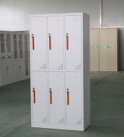China 6 Door Cold Rolling Steel Office Lockers Oem / Odm for sale