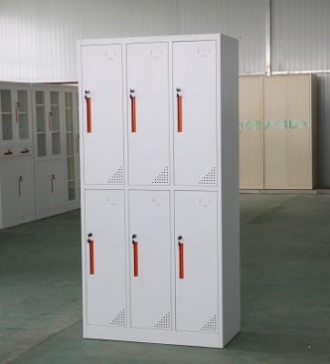 China 6 Door Cold Rolling Steel Office Lockers Oem / Odm for sale