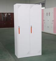 China Knock Down 2 Door Metal Office Lockers Customizable Ventilation for sale