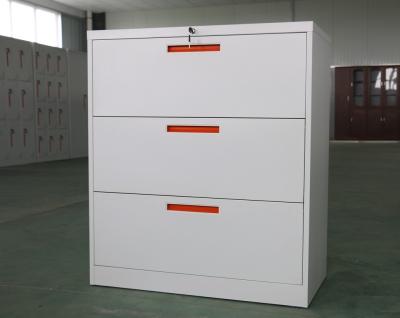 China Assembled Spcc 3 Drawer Lateral File Cabinet Modern Style for sale