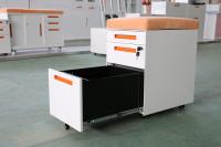 China Rolling Powder Coating Metal Pedestal Cabinet 3 Drawer Office Filing ODM for sale
