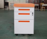 China Rolling Powder Coating Metal Pedestal Cabinet 3 Drawer Office Filing ODM for sale