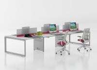 China 6 Person Office Workstation Desk , Modular Office Partition Table OEM / ODM for sale