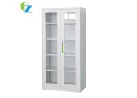 China Electrostatic Powder Coating Swing Door Steel Office Cupboard KD Structural for sale