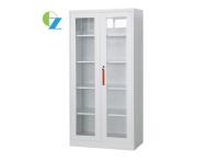 China Electrostatic Powder Coating Swing Door Steel Office Cupboard KD Structural for sale