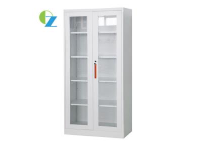 China Electrostatic Powder Coating Swing Door Steel Office Cupboard KD Structural for sale