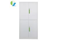 China Office Furniture Steel Swing Door White Cupboard H1850*W900*D400(MM) KD Structure for sale