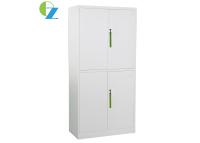 China Office Furniture Steel Swing Door White Cupboard H1850*W900*D400(MM) KD Structure for sale