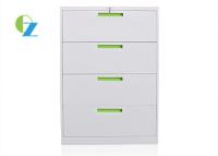 China Steel Four Drawer Lateral File Cabinet For Office / Commercial / Educational for sale