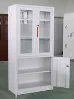 China H1850*W900*D400mm KD Structure File Cabinet With Glass Door Inside for sale